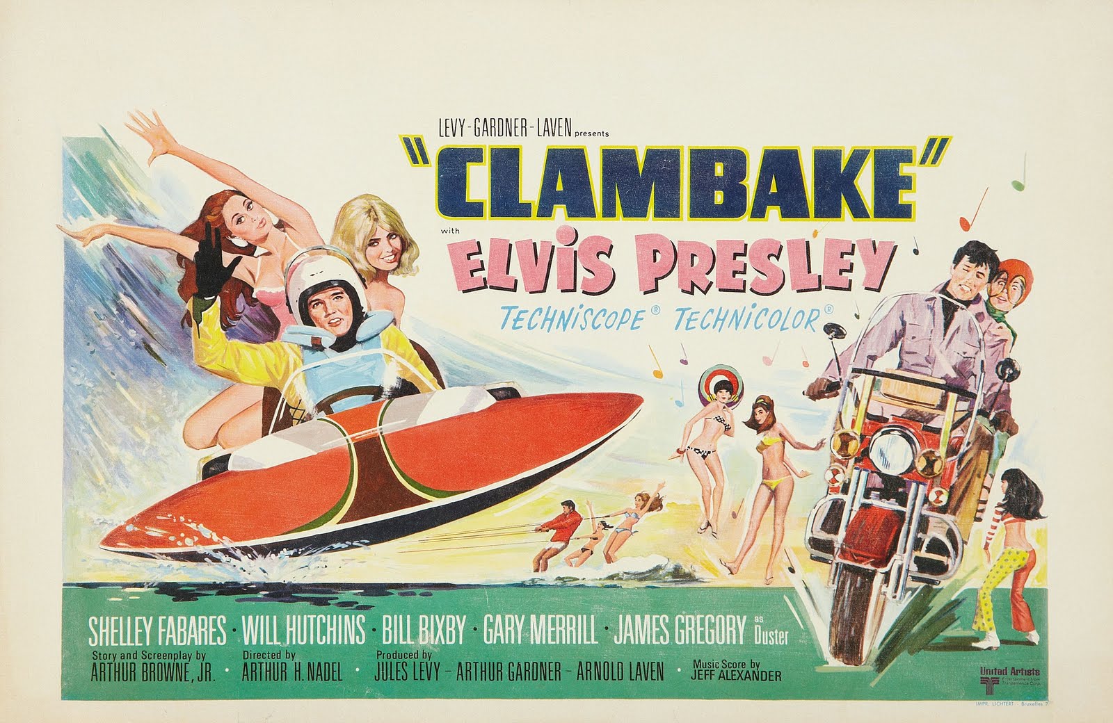 Nostalgia on Wheels: 1967 Elvis Presley "Clambake" Belgian Movie Poster