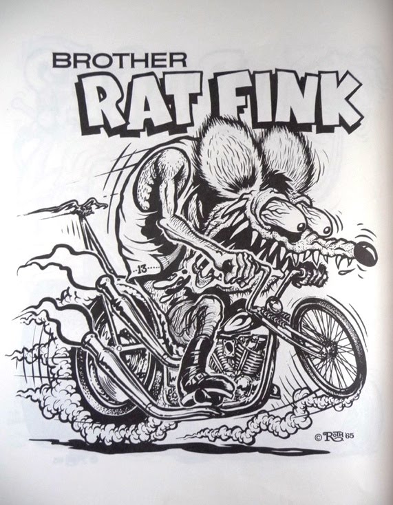 Nostalgia on Wheels: 1960's Rat Fink Monster Coloring Book!