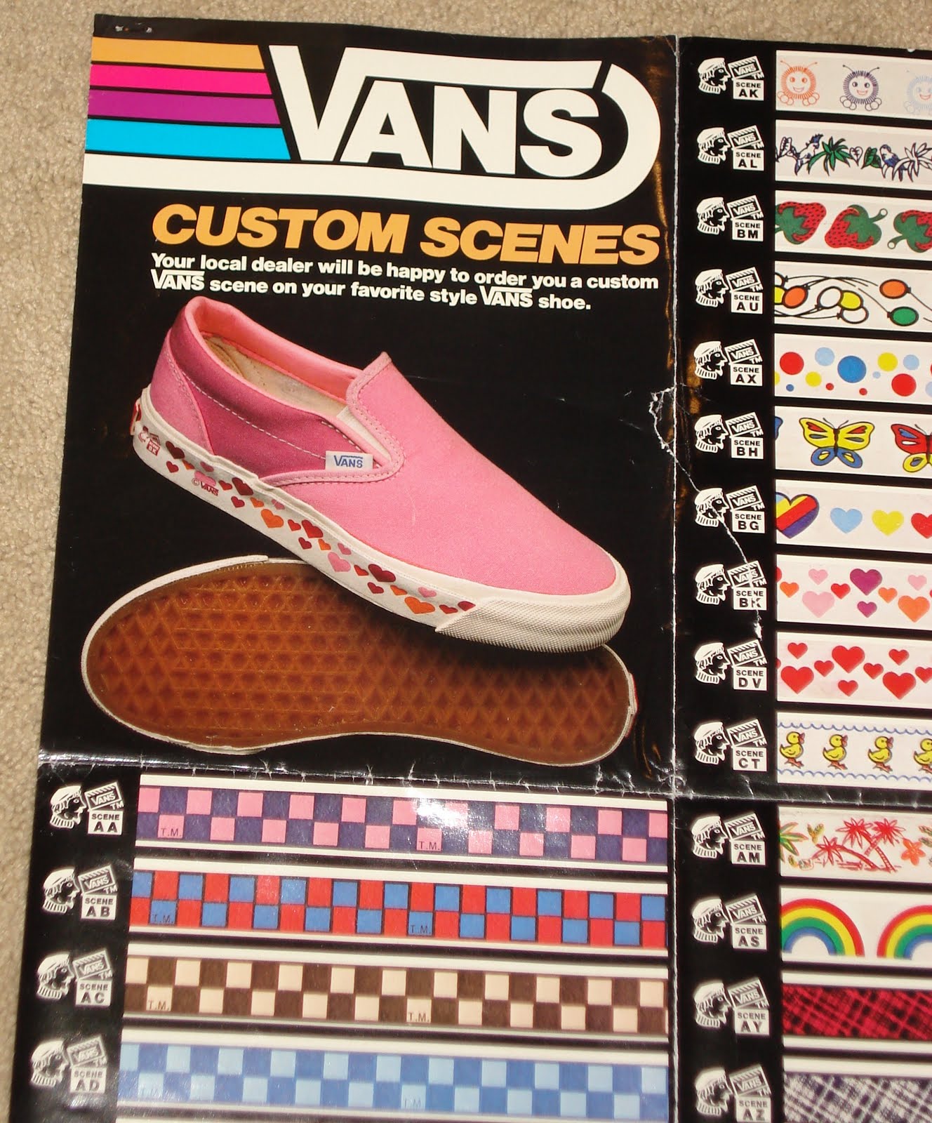 Nostalgia on Wheels: 1980's Vans Sneaker Scene Side Tape Selections