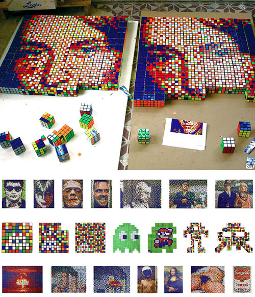 By: Beckett: Rubiks Cube Pixel Art