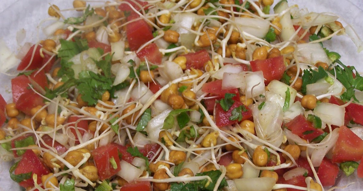Kitchen Chronicle: Black Gram (kala chana) Sprouts Salad