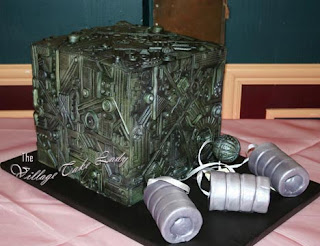 The Village Cake Lady: The Borg Cube Ship