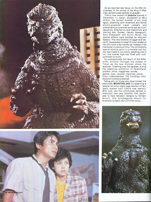 My Monster Memories: Godzilla 85 Monster Land article