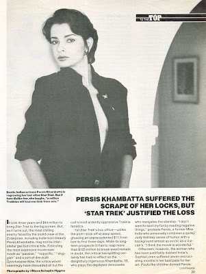 My Star Trek Scrapbook: Persis Khambatta articles