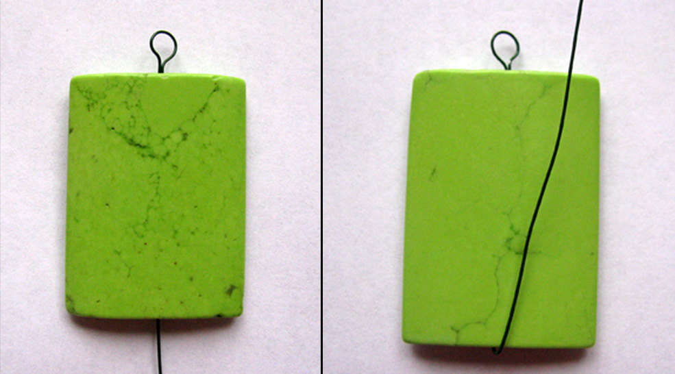 Wire Wrapped Jewelry and More: DIY: Wrapped Rectangular Pendant