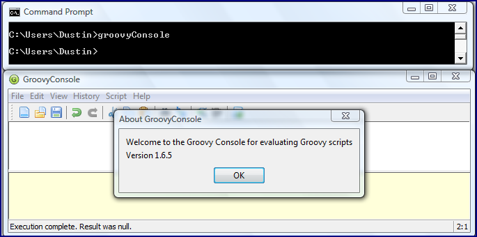 Inspired by Actual Events: Groovy Console: Graphical Groovy Shell