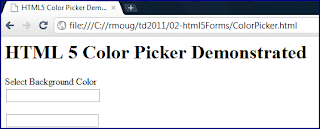 Inspired by Actual Events: HTML5 Color Picker
