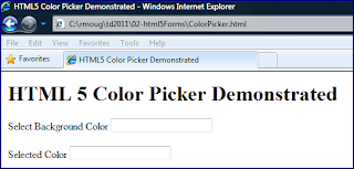 Inspired by Actual Events: HTML5 Color Picker