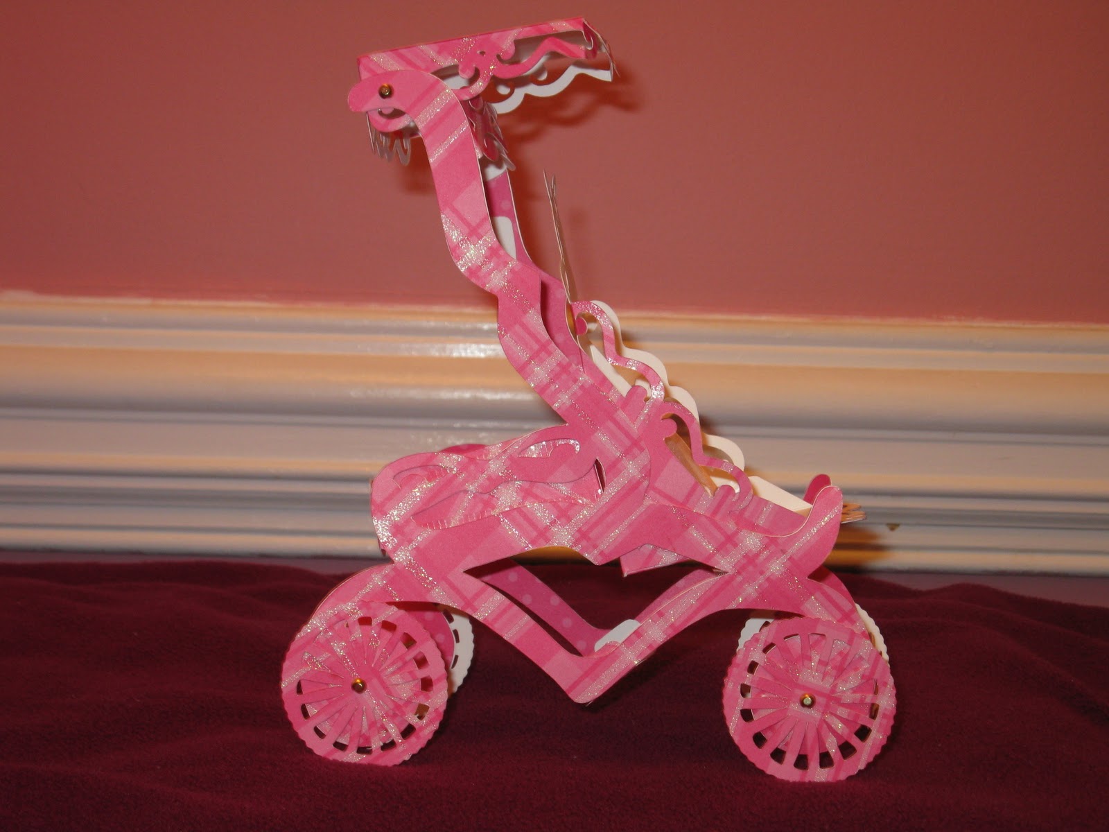 THE HOBBY LADY: Baby Shower Stroller Decoration