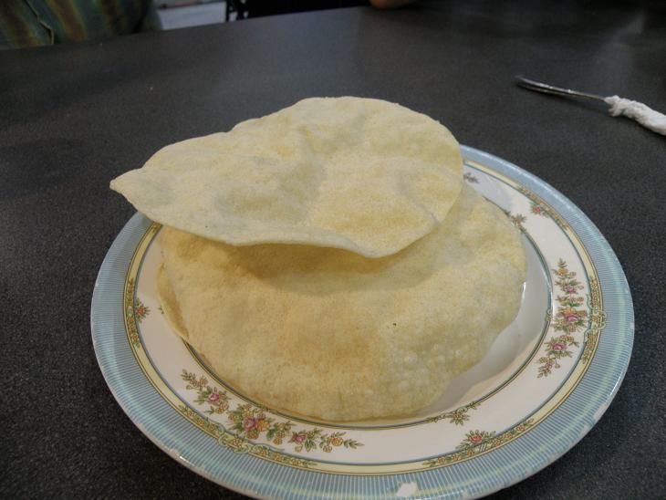 Meaning For Life: Indian Naan Bread and Crispy Paper Pappadam!
