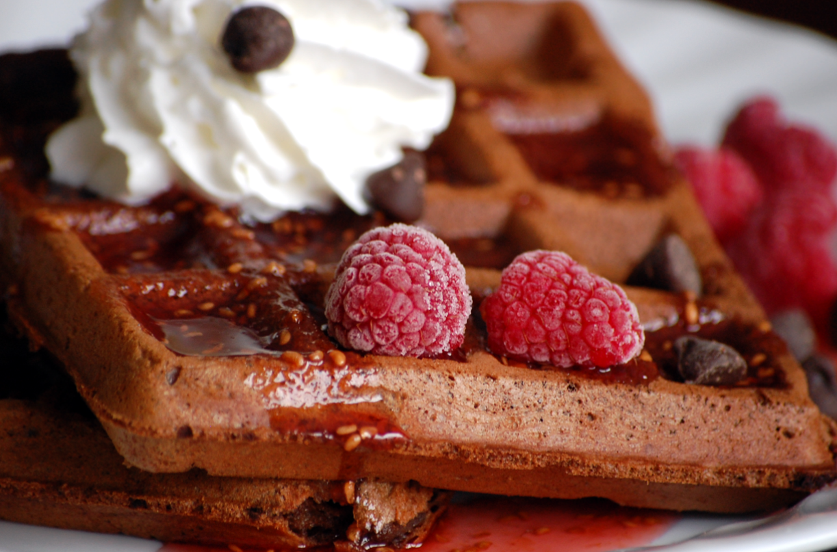 [1000+1]: Chocolate and Raspberry Waffles