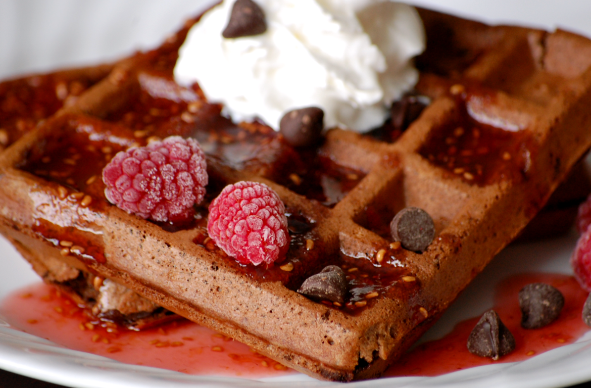 [1000+1]: Chocolate and Raspberry Waffles