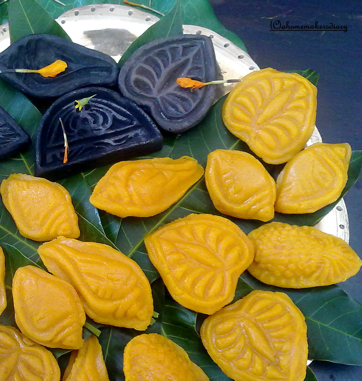 A Homemaker's Diary: Aam Sandesh/ Mango Sandesh (Mango flavoured ...