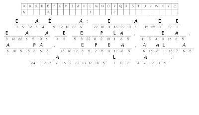 Blog de Estadística: 1. Actividad: Criptograma.