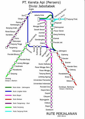 Rute Perjalanan KRL Jabodetabek - Many Miles To Go