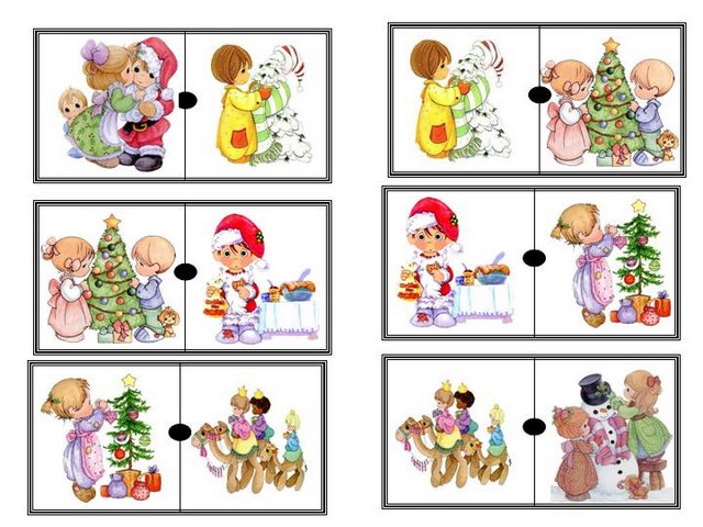 Temas para niños: Dominó de Navidad