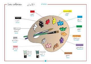 FICHA PARA NIÑOS DE ARABE-LOS COLORES : ACTIVIDADES PARA NIÑOS
