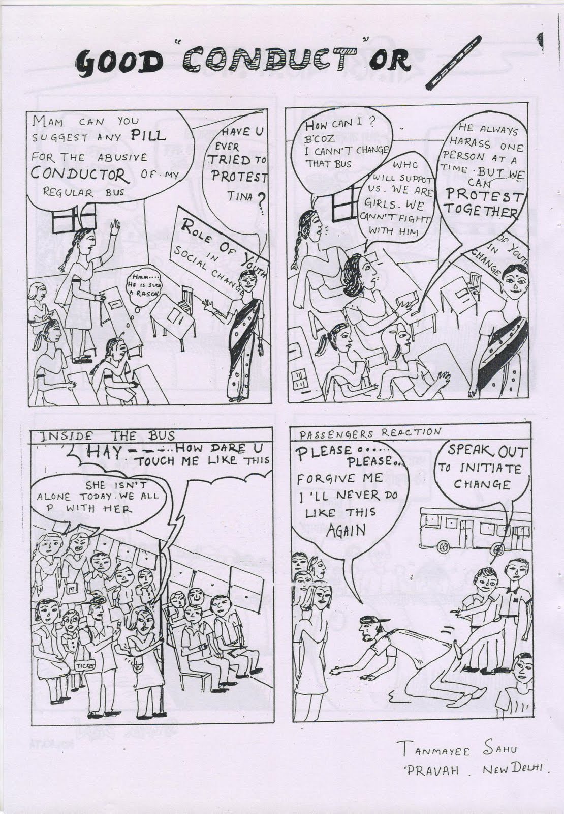 COMICS for CHANGE: Good conduct or..??