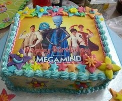 Butterfly Cake: Megamind Birthday Cake