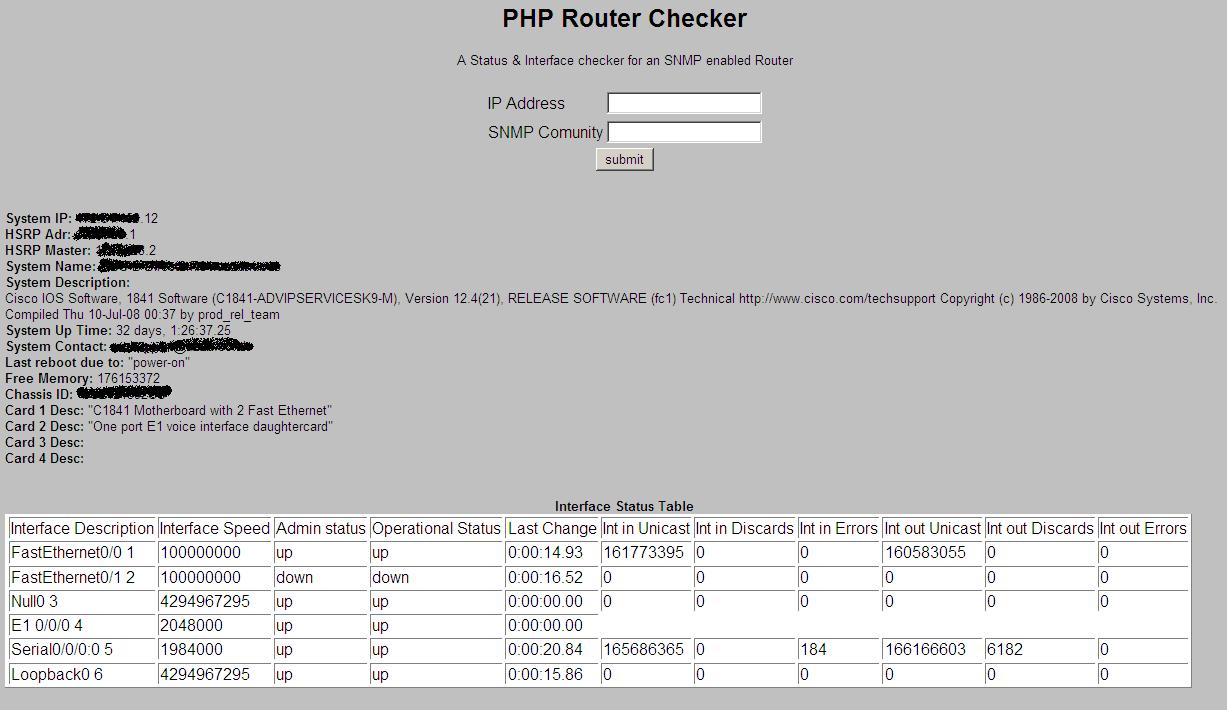 Royalscripts Php And Snmp Router Checker