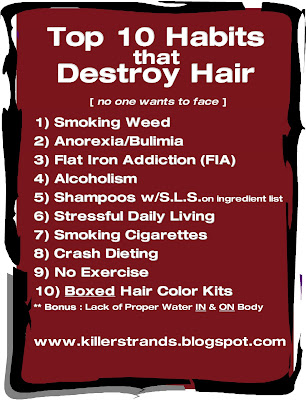TOP 10 HABITS THAT DESTROY HAIR | Killerstrands Hair Clinic