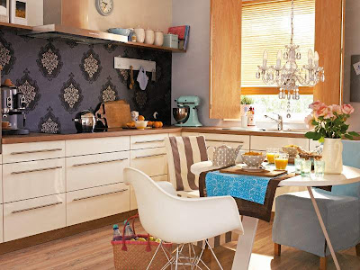 Love Live Survive Home: Ideas For Decorating With Leftover Wallpaper