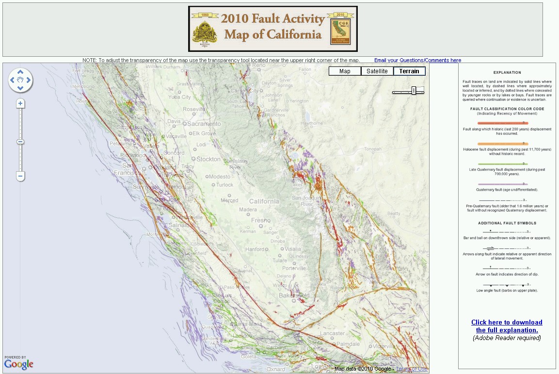 Rapid Uplift: Updated California Fault Map Released