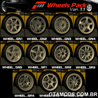 GTA MODS - Pack de Rodas Forza Motorsport 3 v1.1