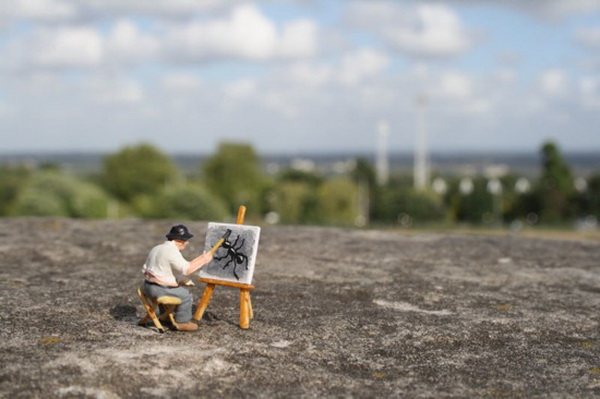 Contemporary art - contemporary soul: Miniature life Slinkachu Art