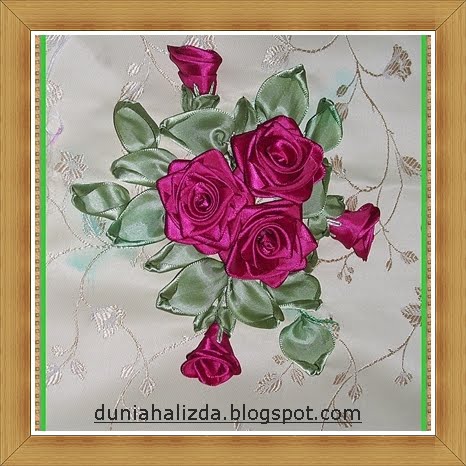 halizda craft: Cantik tak frame sulaman reben saya?