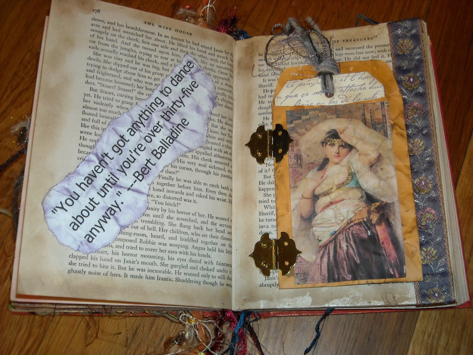 Craftybellydancer: More Altered Book Pages