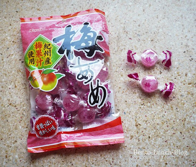 Bento Lunch Blog: Candy-Review: Kasugai Ume & Lotte Koume Umeboshi Bonbon