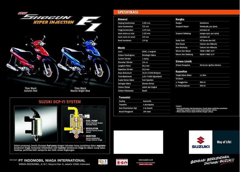 Below 300cc: Suzuki Shogun FI Hyper Injection