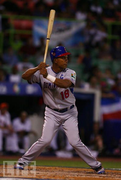 The strangest batting stance I ever saw. Stan Lopata, Phillies catcher ...
