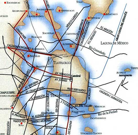 Tlatelolco: del Códice al Blog: Las dos calzadas a Tacuba
