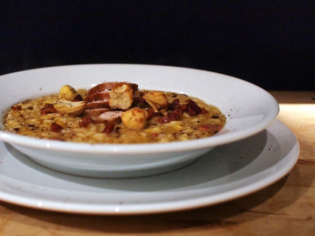 Just Cook It: The Tastes of Autumn: Squash, Chestnut & Bacon Risotto