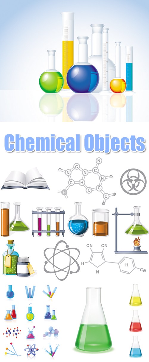 Vdshare-Illustrator.blogspot.com...: Chemical Objects Vector...