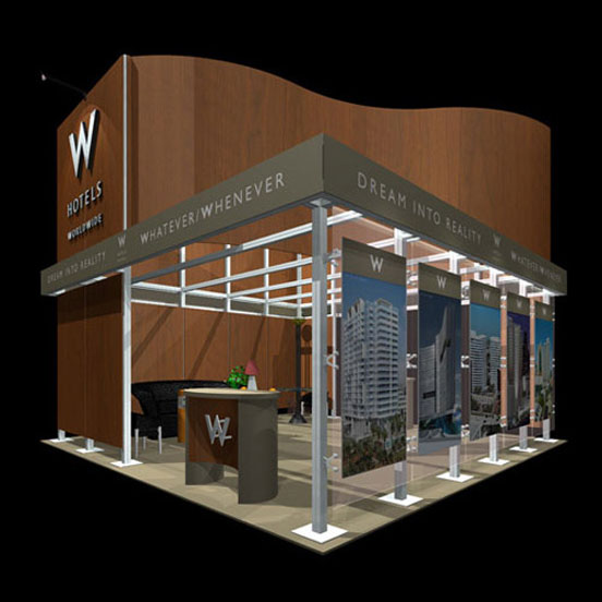 Trade Show Display Booths: Trade Show Display W Hotel