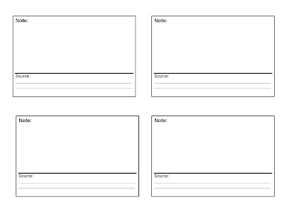 Dr Rod's English Page: Source Cards (Main Project Resources)