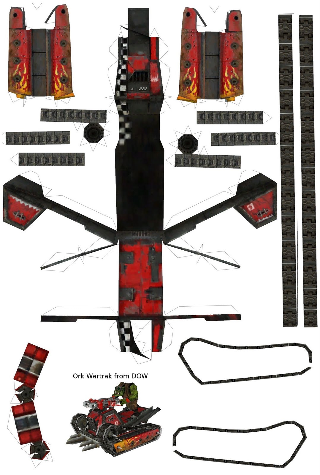Paper Wargames: Ork Wartrak