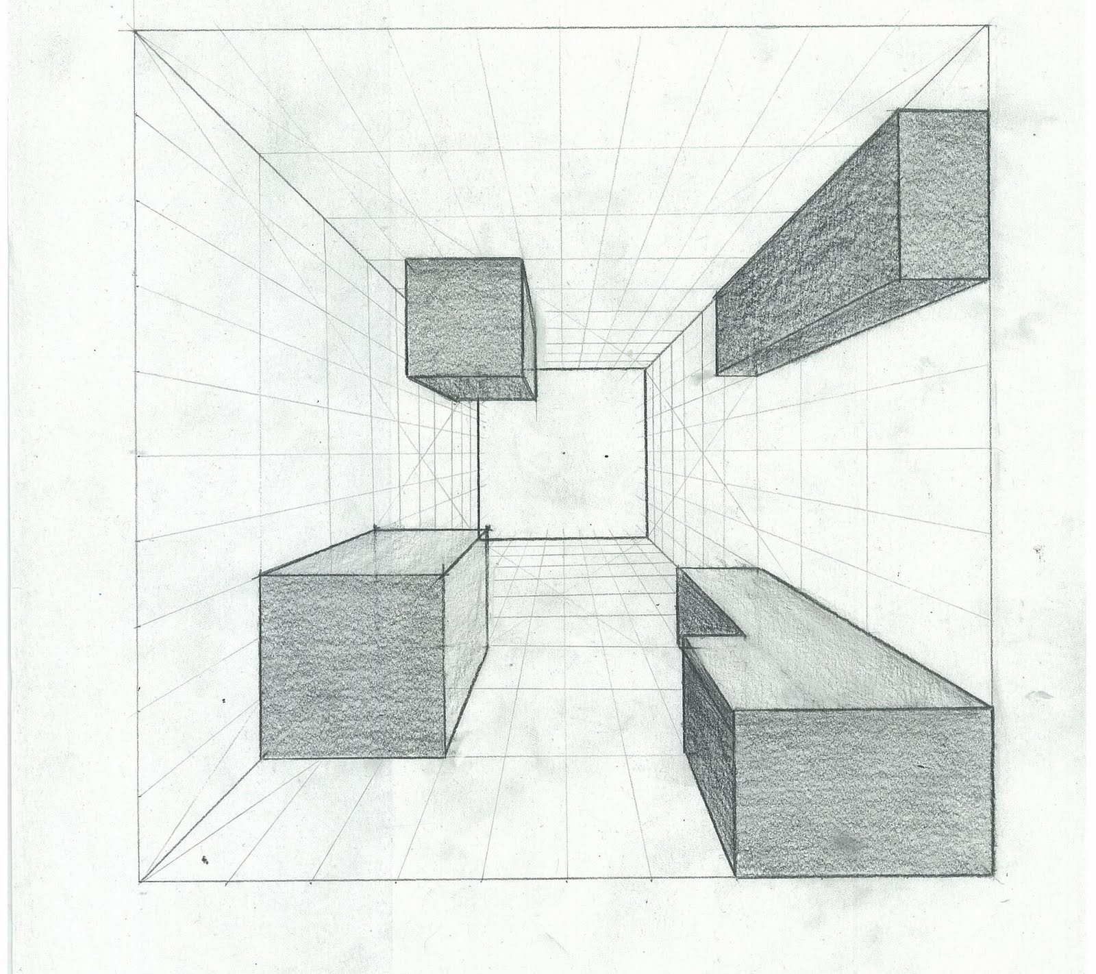 Design & Visualization: SJ18 - Perspective drawings! (One - point ...