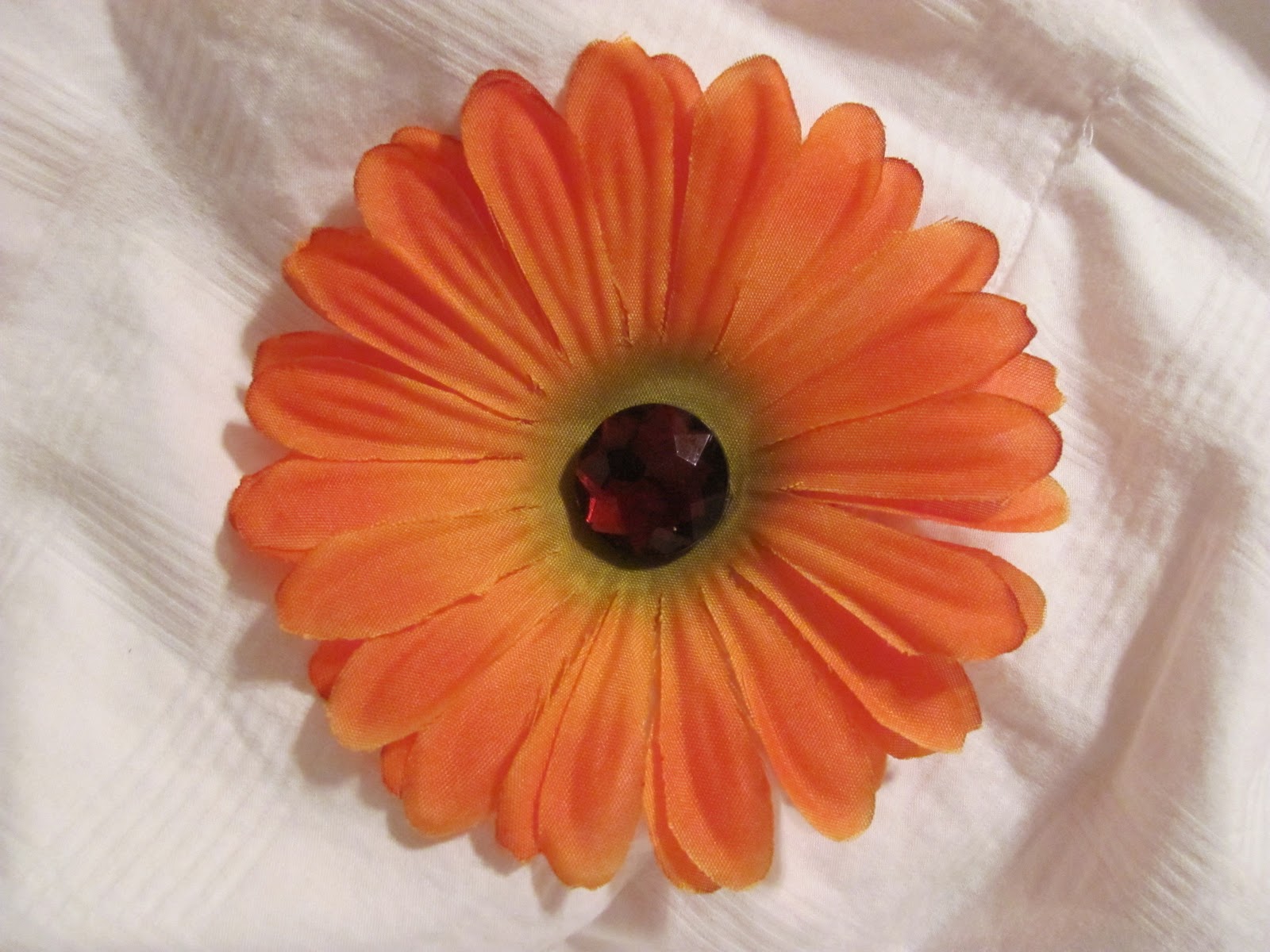 Bow Peep Accessories: Large Orange Hair Clips