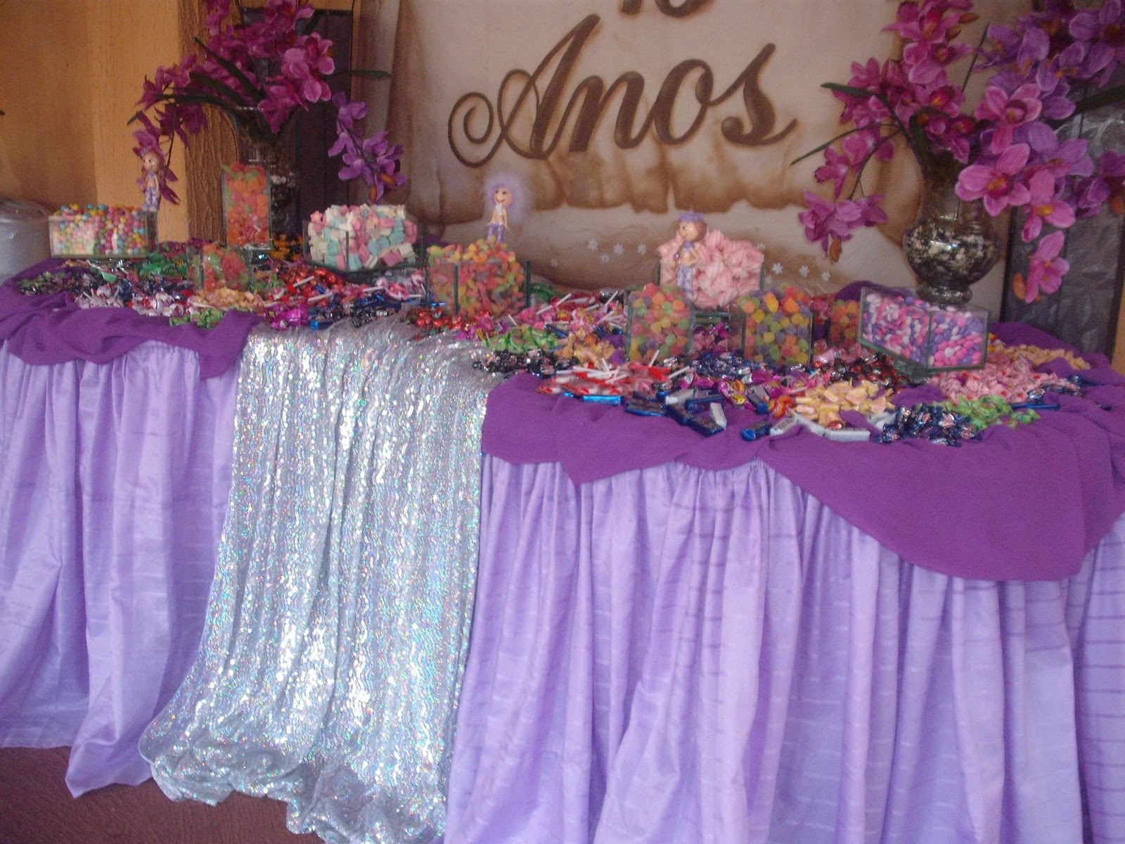 Minhas deco: 15 anos Lilás prata e Roxo