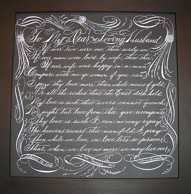A Place To Flourish: Anniversary Calligraphy - Flourish Friday October 23