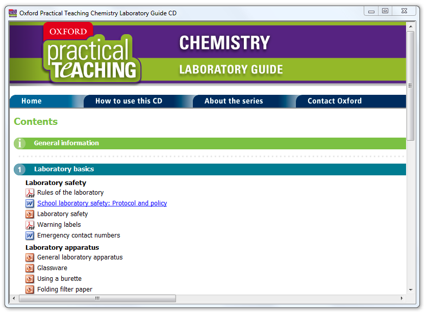 TshwaneDJe Blog: Showcase: Oxford Practical Teaching Chemistry Lab Guide CD