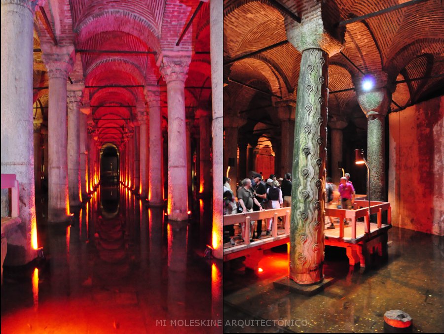MY ARCHITECTURAL MOLESKINE®: BASILICA CISTERN, ISTANBUL