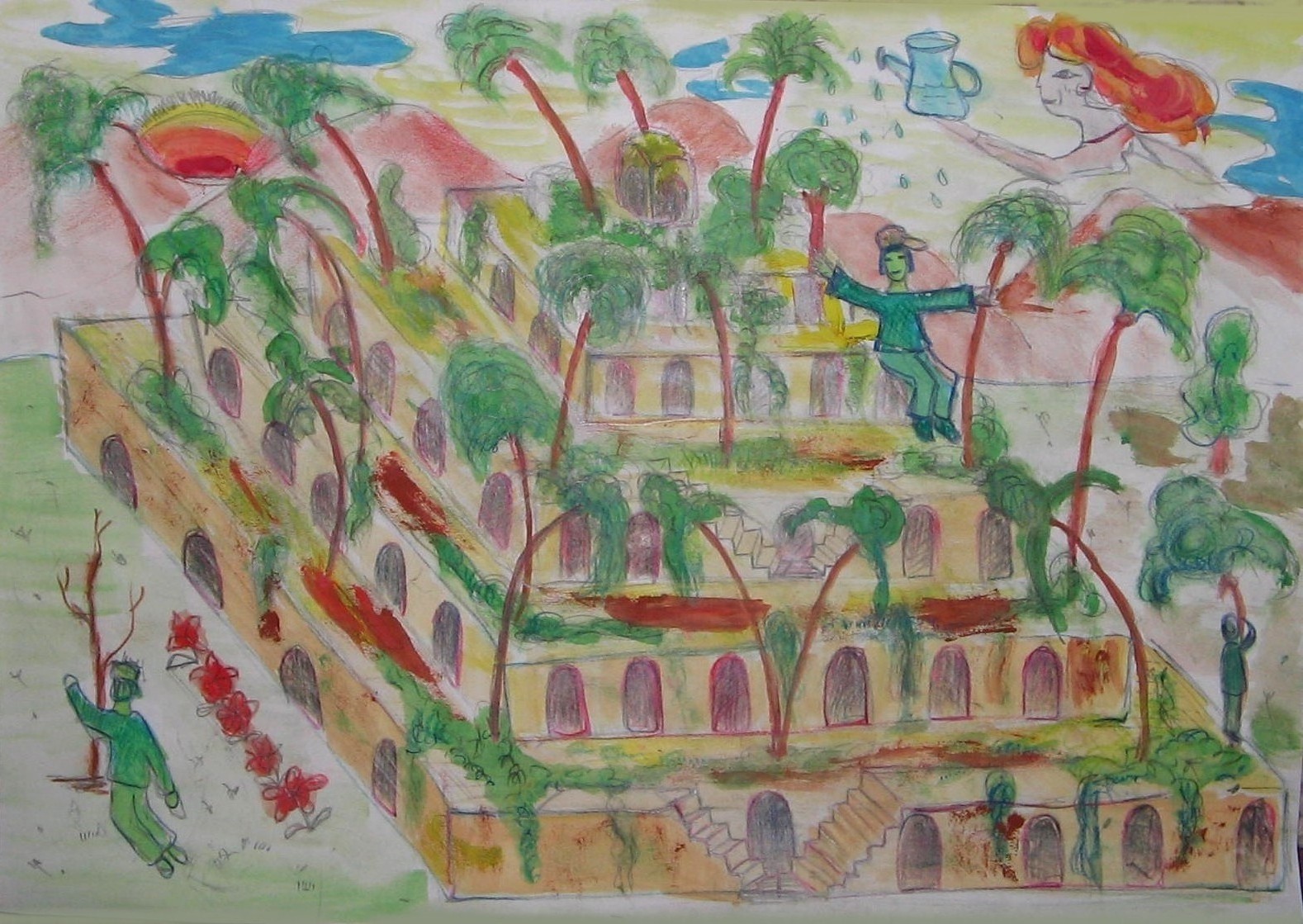 PAGINI PENTRU CULOARE: "Gradinile suspendate"