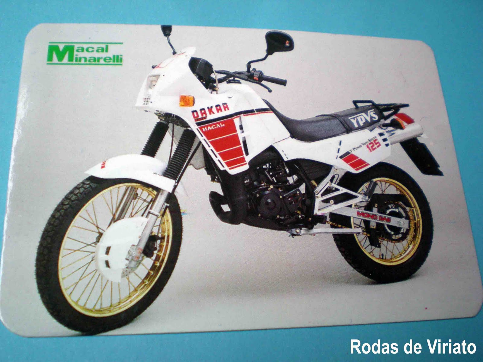 Macal Dakar YPVS 125 cc. em calendário