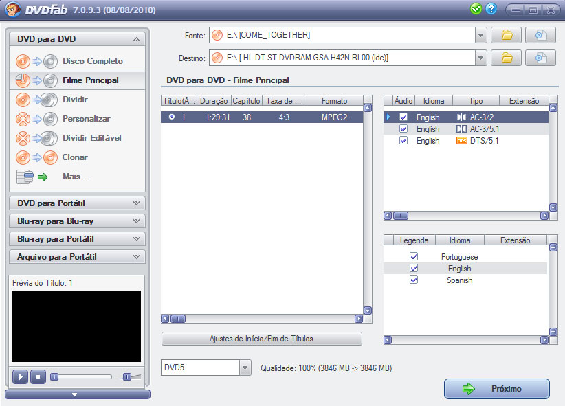 DVDFab é o melhor para ripar DVD