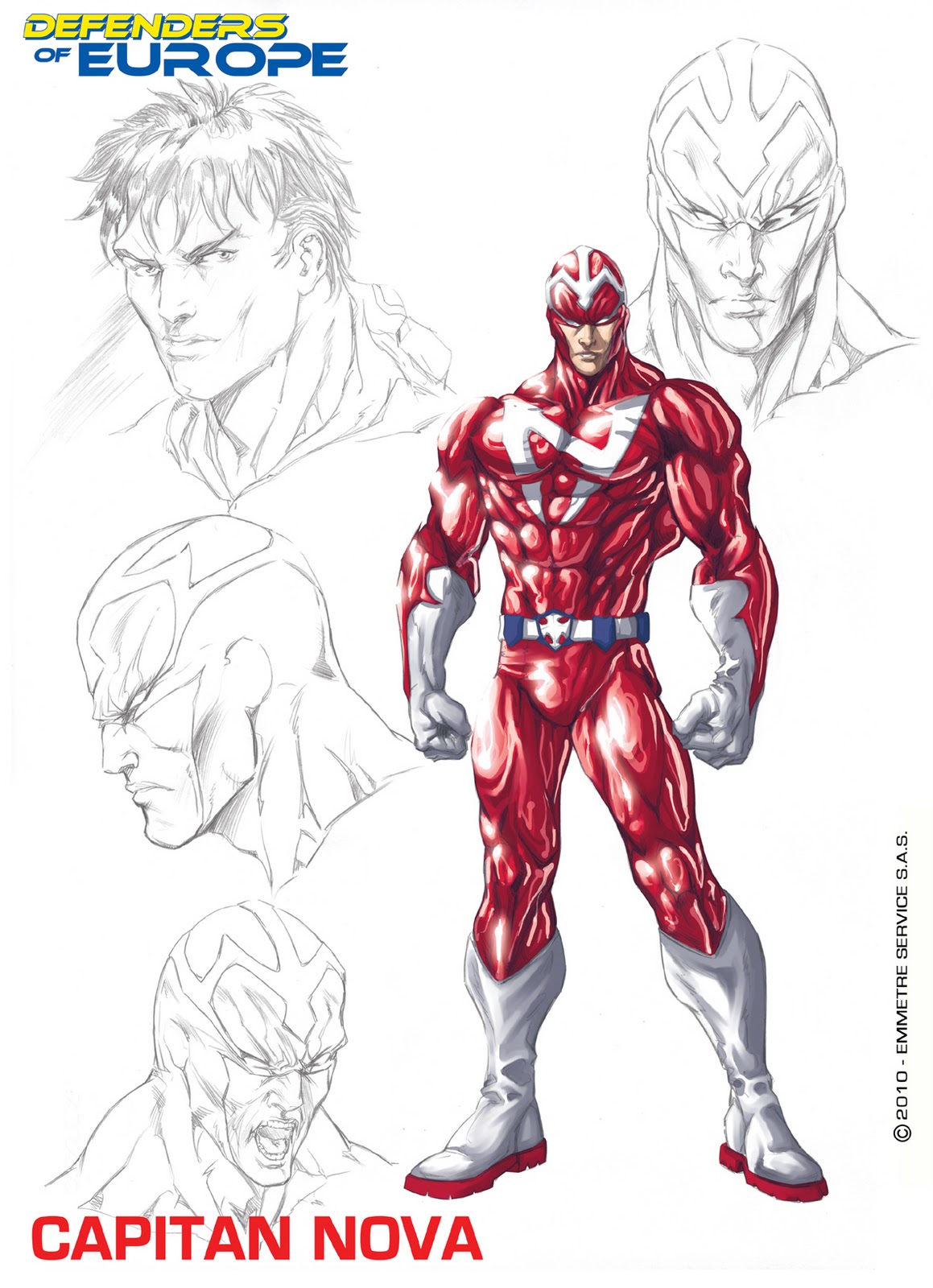 Defenders of Europe -The new superheroes: Personaggi - Characters